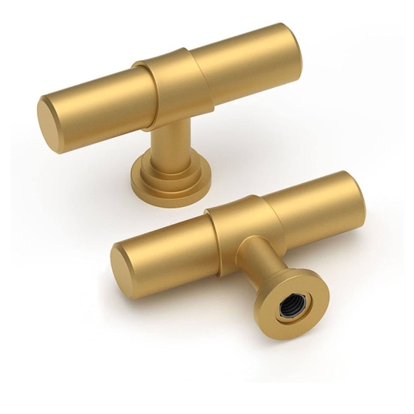 homdiy | Kitchen | Homdiy 3 Pack Gold Cabinet Knobs Brushed Brass Cabinet Knobs | Poshmark